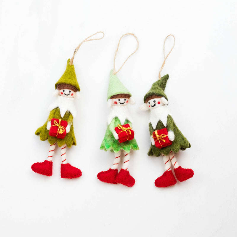 Ornament - Felt Christmas Elf – Abigail Rose & Lily Too