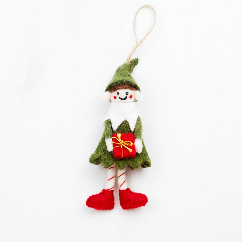 Ornament - Felt Christmas Elf – Abigail Rose & Lily Too