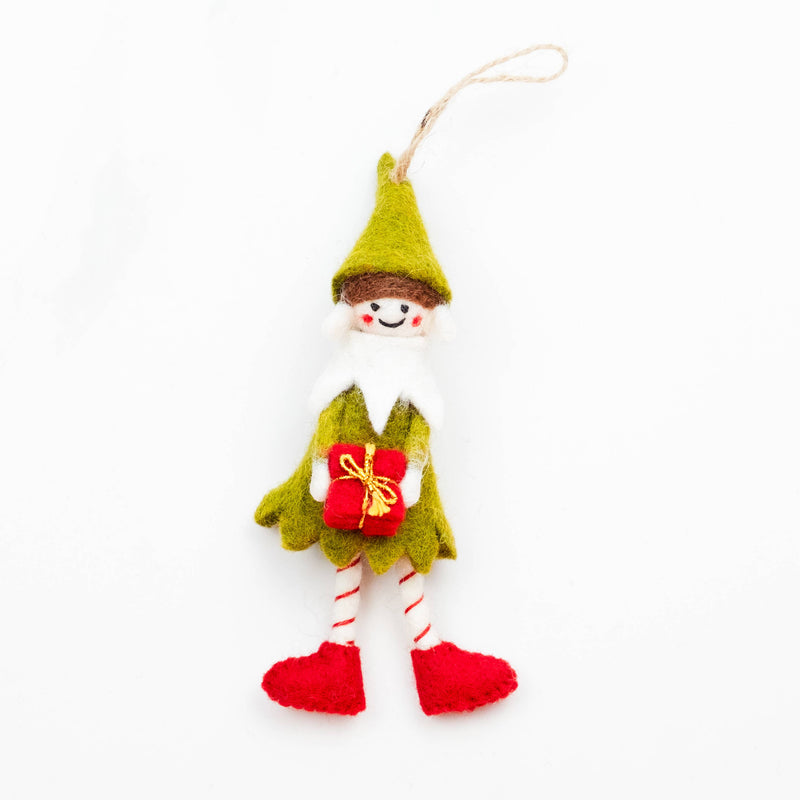 Ornament - Felt Christmas Elf – Abigail Rose & Lily Too